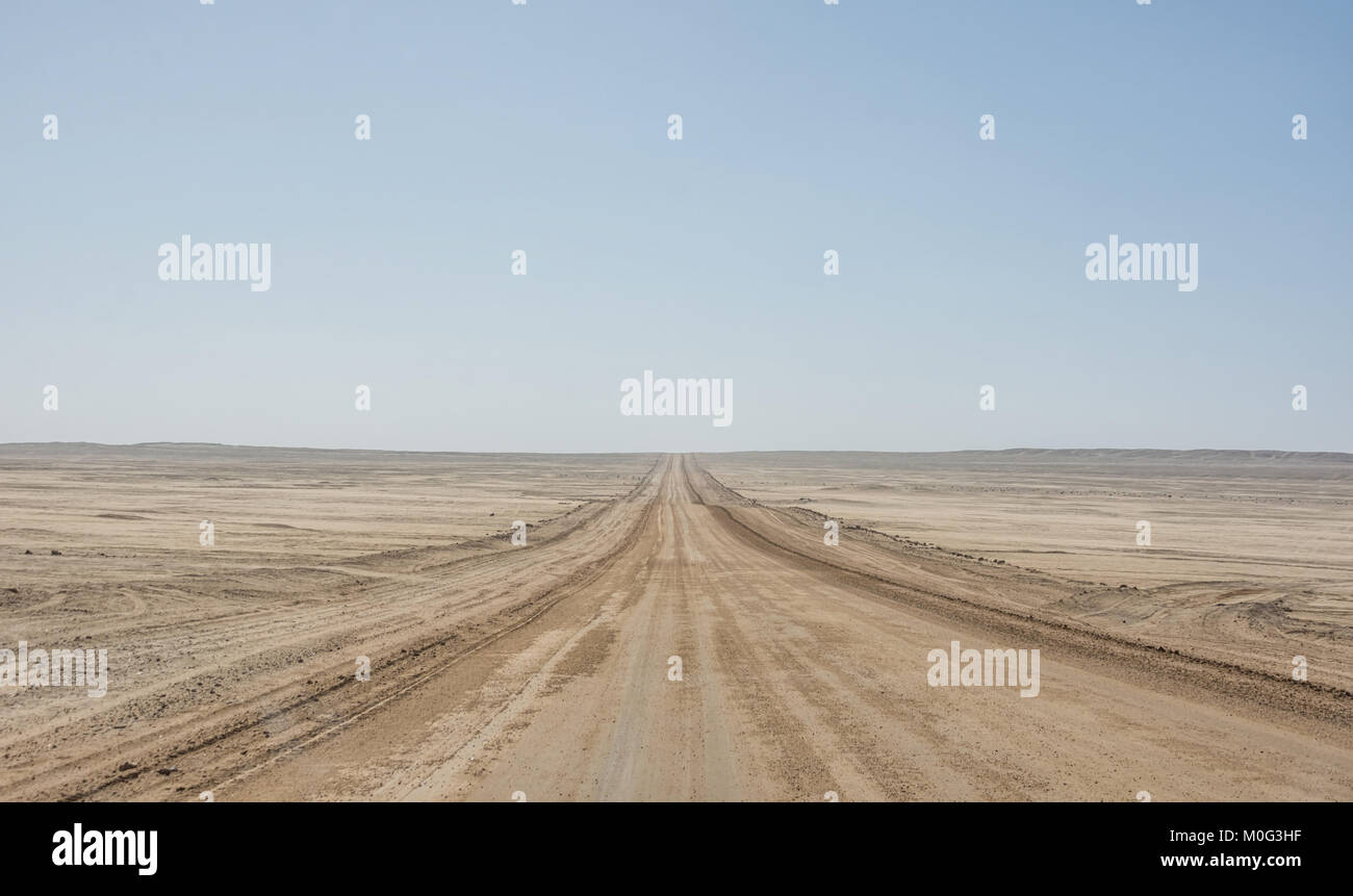 A wide open desert landscape in Namibia Stock Photo - Alamy