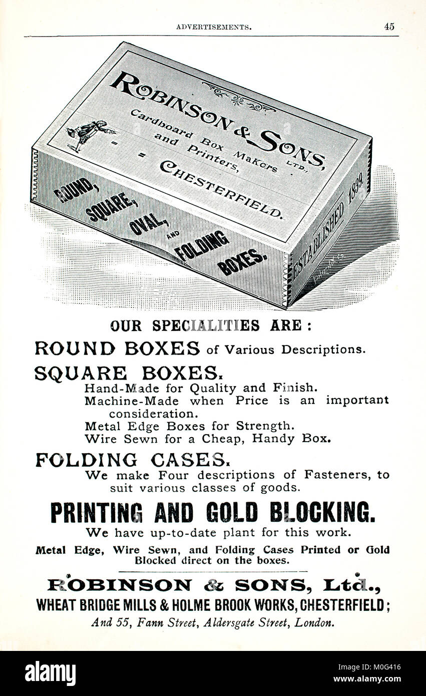 Cardboard Box and Carton manufacturing advertisement from Photography ...