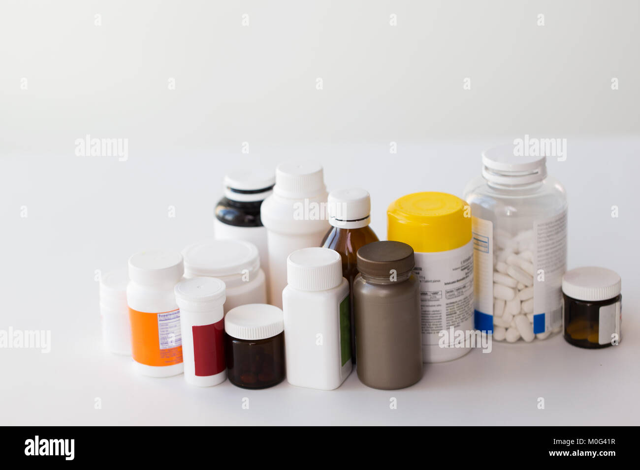 jars of different medicines Stock Photo - Alamy