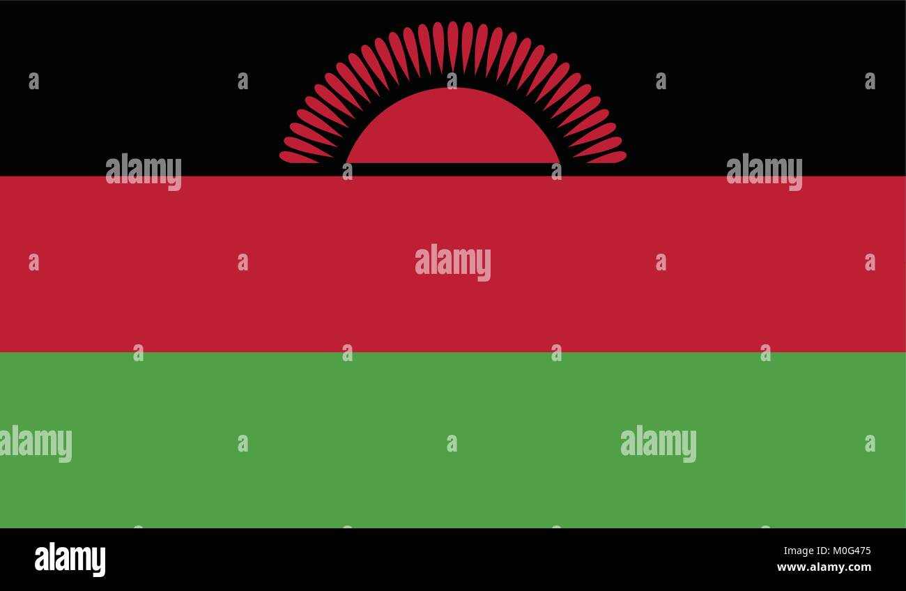 Malawi National Flag Stock Vector Image And Art Alamy
