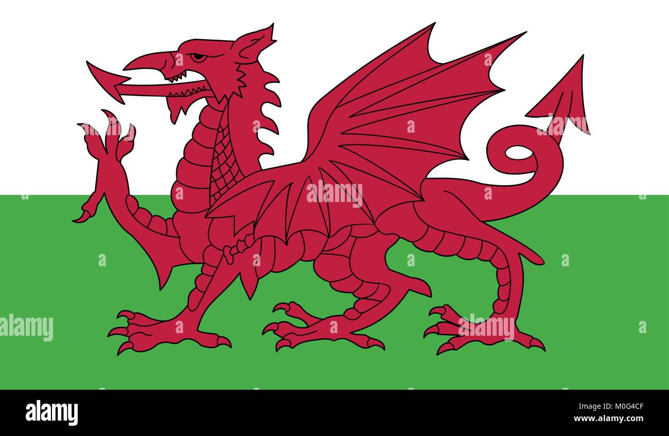 Wales national flag Stock Vector Image & Art - Alamy