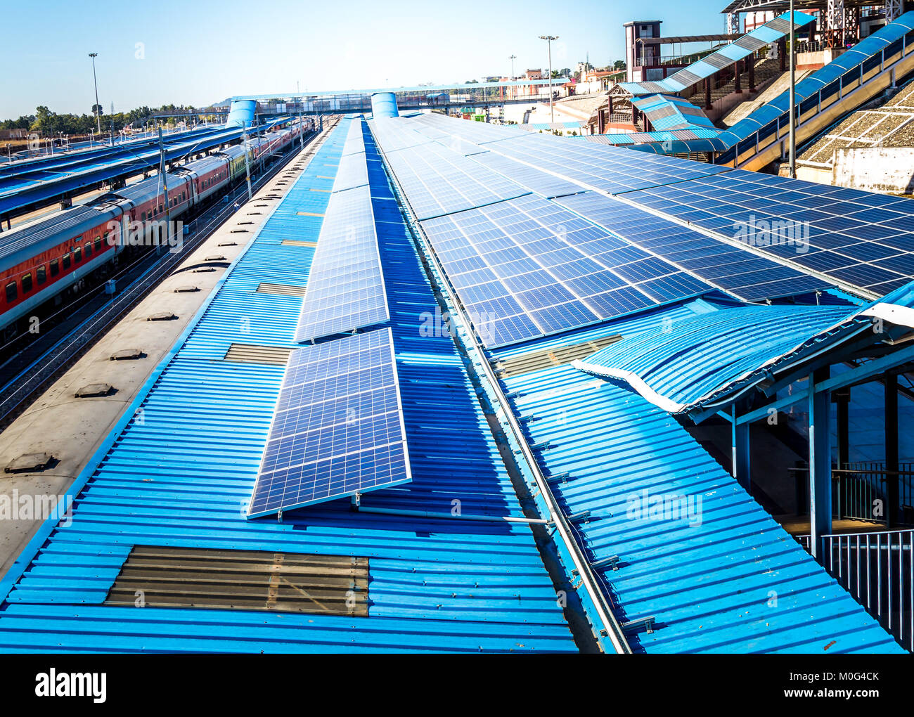 Solar Panel Installations on a railway station to preserve environment ...