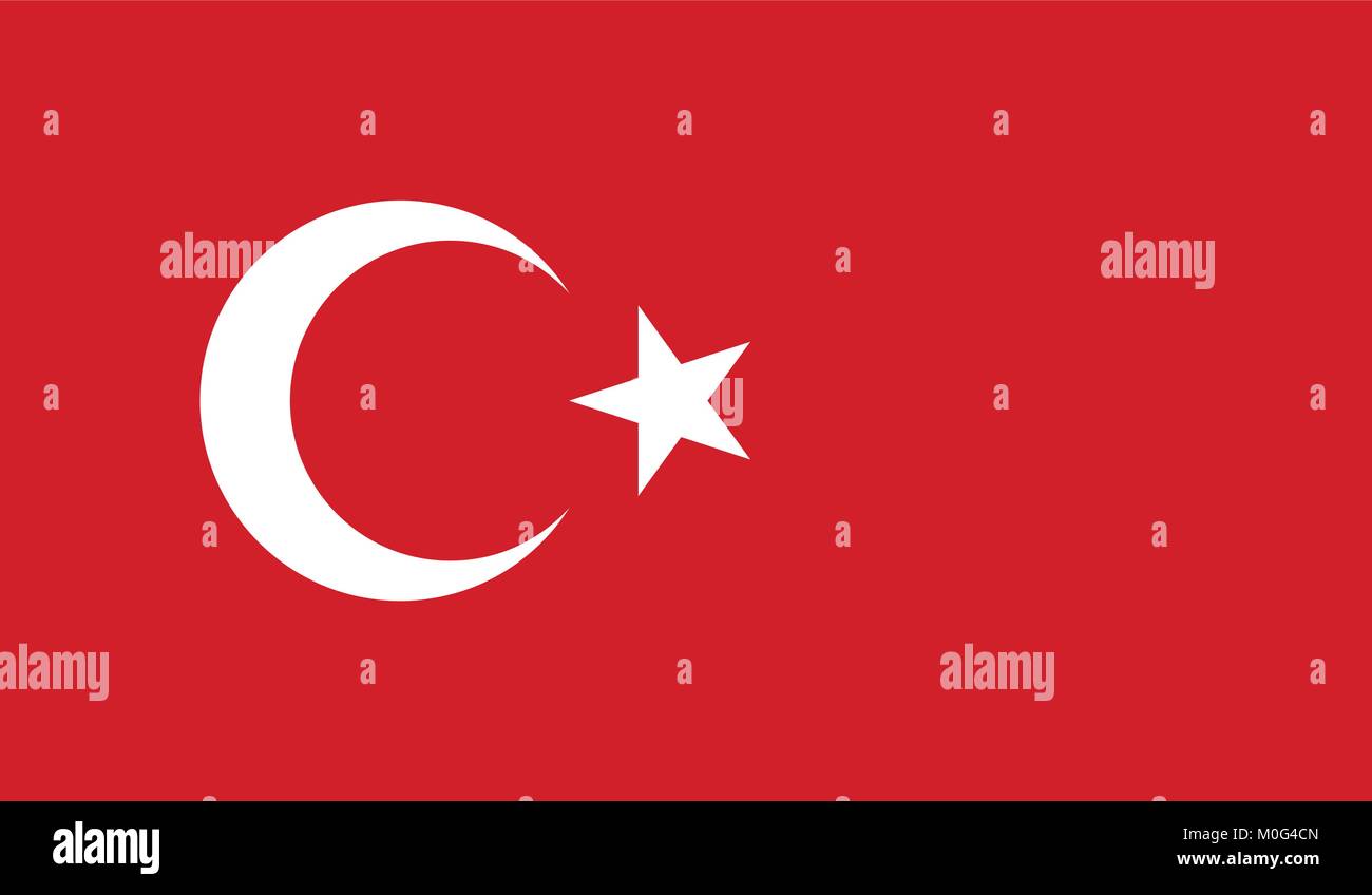 Turkey national flag Stock Vector Image & Art - Alamy