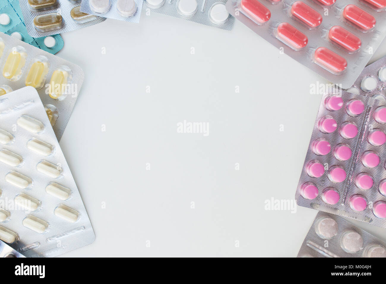 different pills and capsules of drugs Stock Photo - Alamy