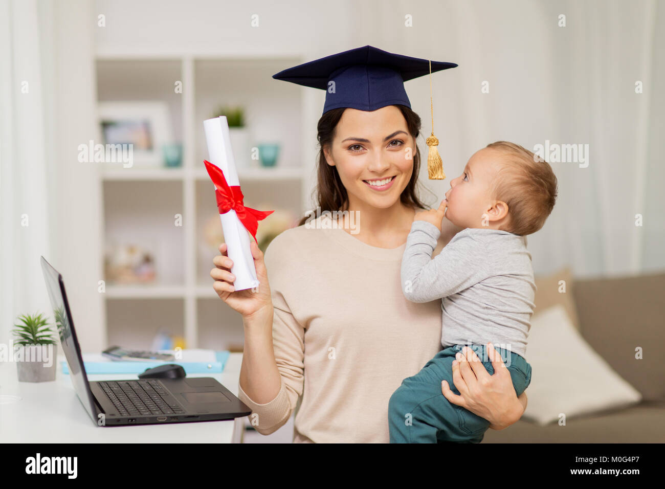 University baby hi-res stock photography and images - Alamy