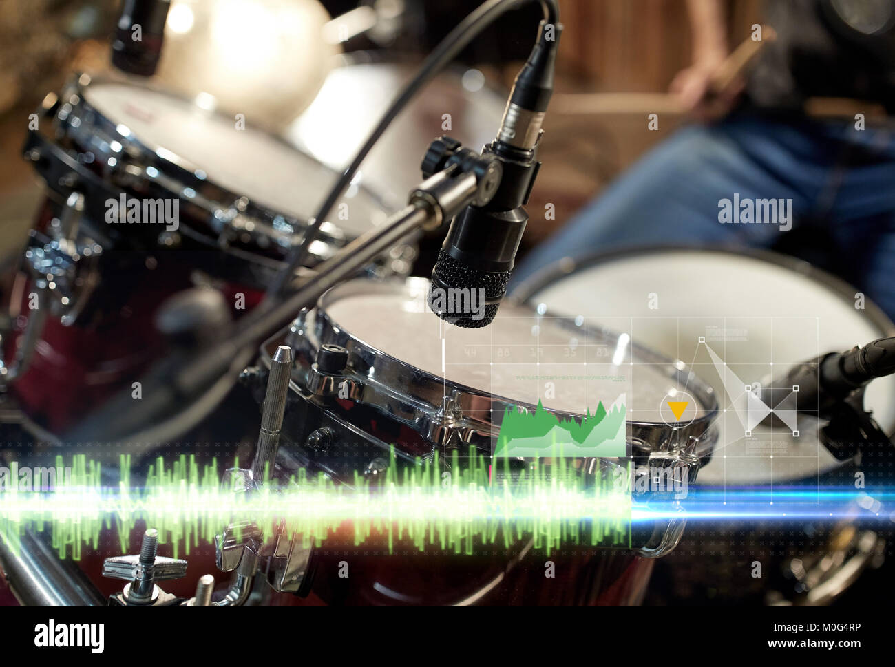 Sound wave drum hi-res stock photography and images - Alamy