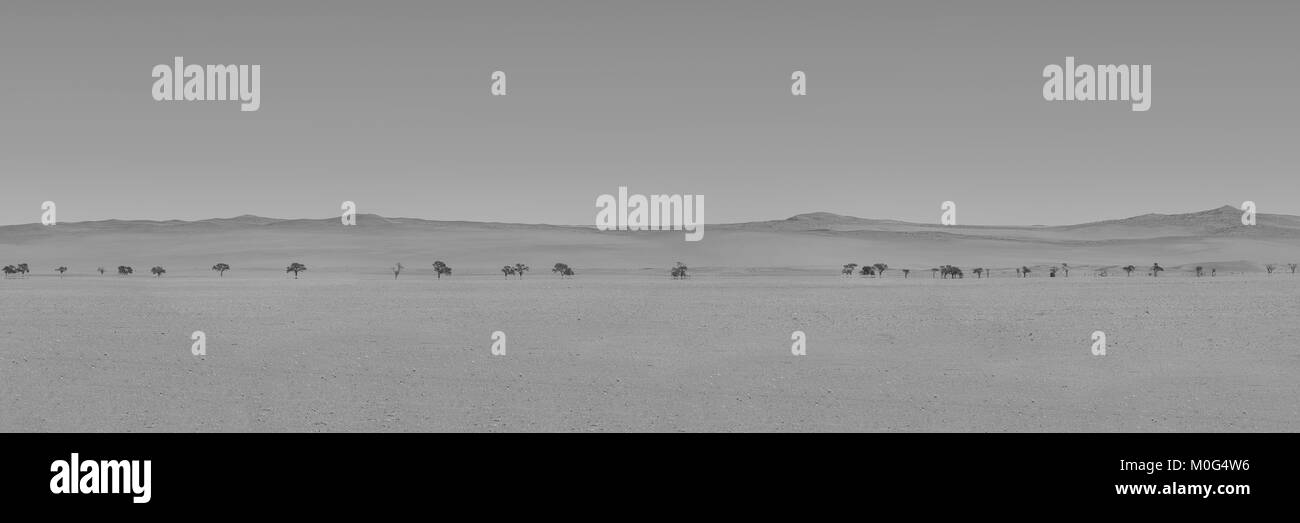 A wide open desert landscape in Namibia Stock Photo - Alamy