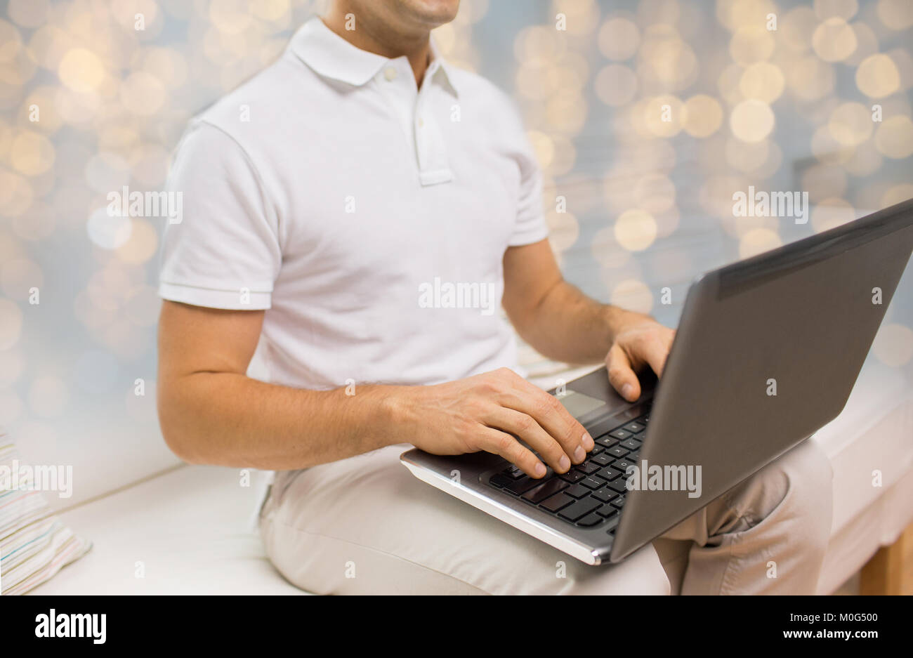 Hand man typing hi-res stock photography and images - Alamy