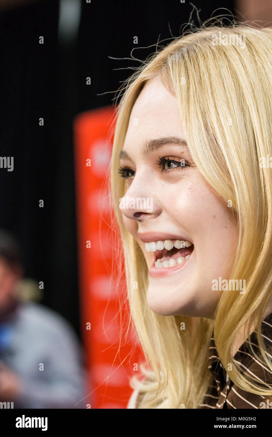 Actress Elle Fanning attends the 'I Think We're Alone Now' Premiere ...