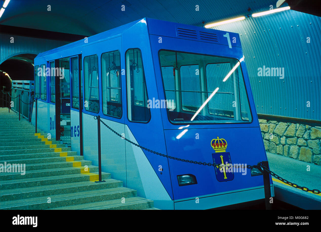 Funicular, Bulnes, Picos de Europa, Asturias, Spain, Europe Stock Photo ...