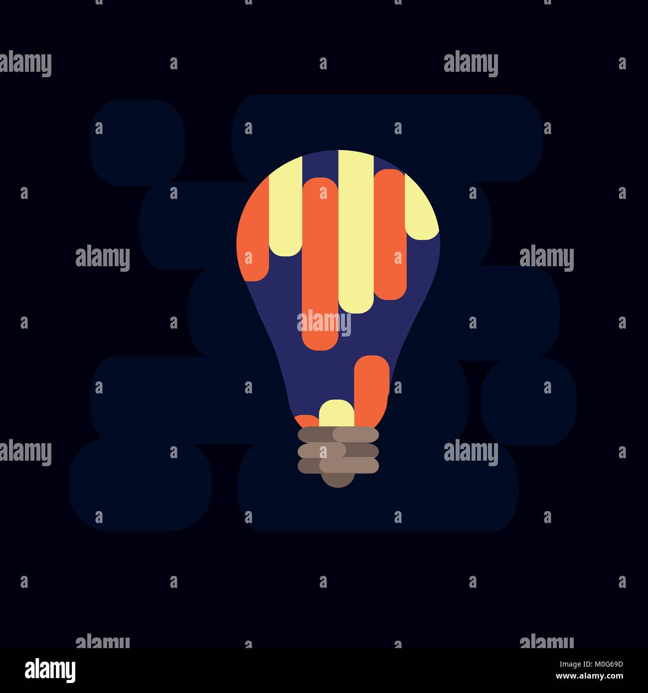 Light bulb shape Stock Vector Images - Alamy