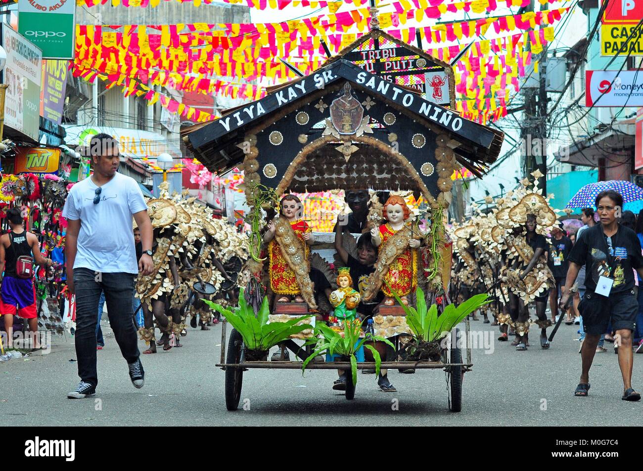 Kalibo, Philippines. 20th Jan, 2018. The name Ati-Atihan means "make ...