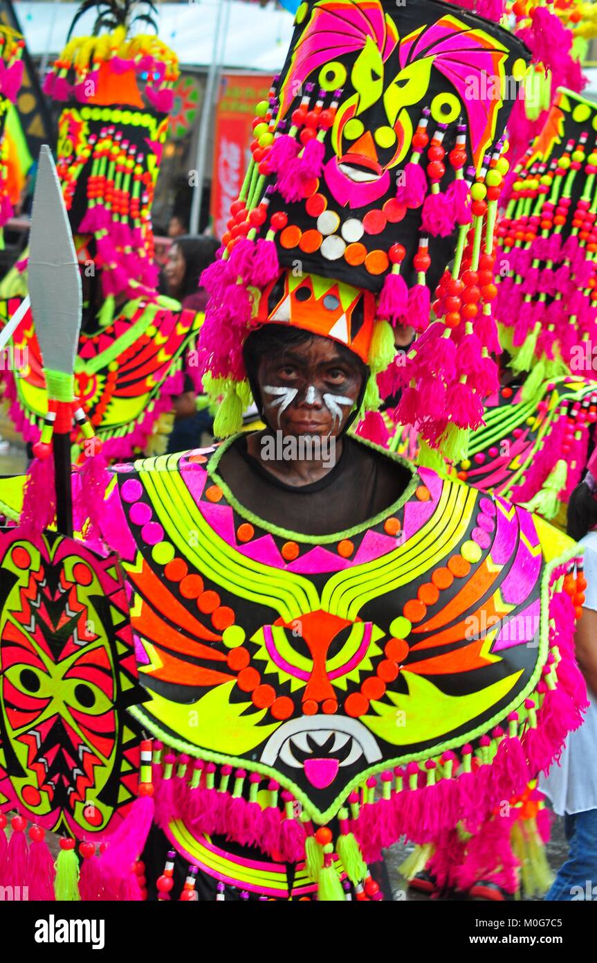 Kalibo, Philippines. 20th Jan, 2018. The name Ati-Atihan means "make ...