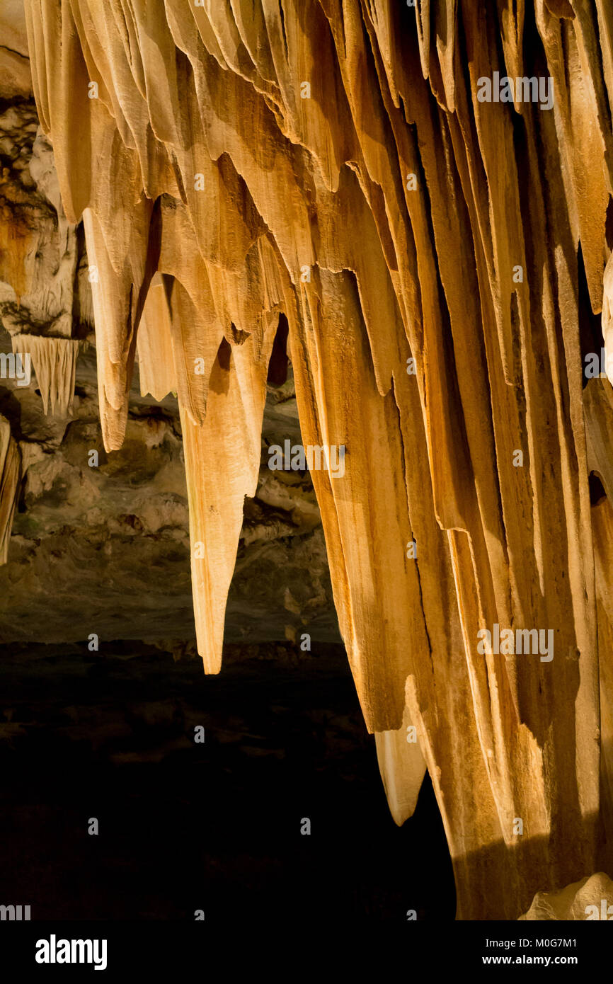 Inside view of Cango Caves in Oudtshoorn South Africa. African landmark ...