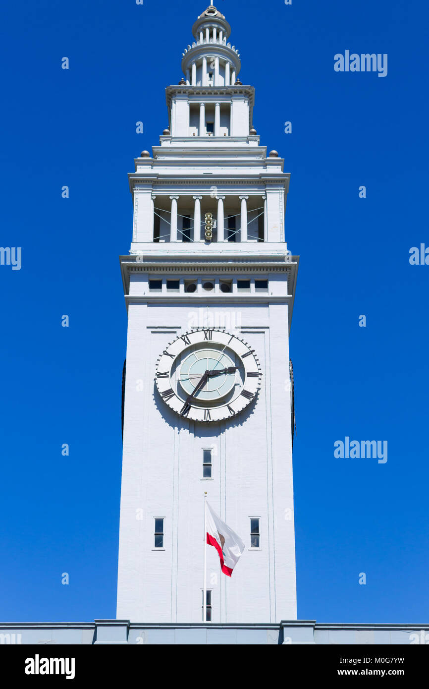 San Francisco clock tower. Architecture detail Stock Photo - Alamy