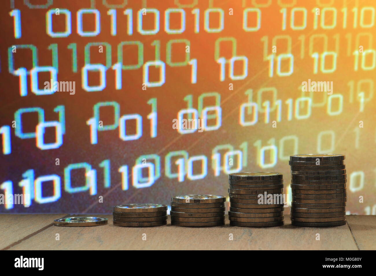 Digital economy. Financial data information value digital business ...