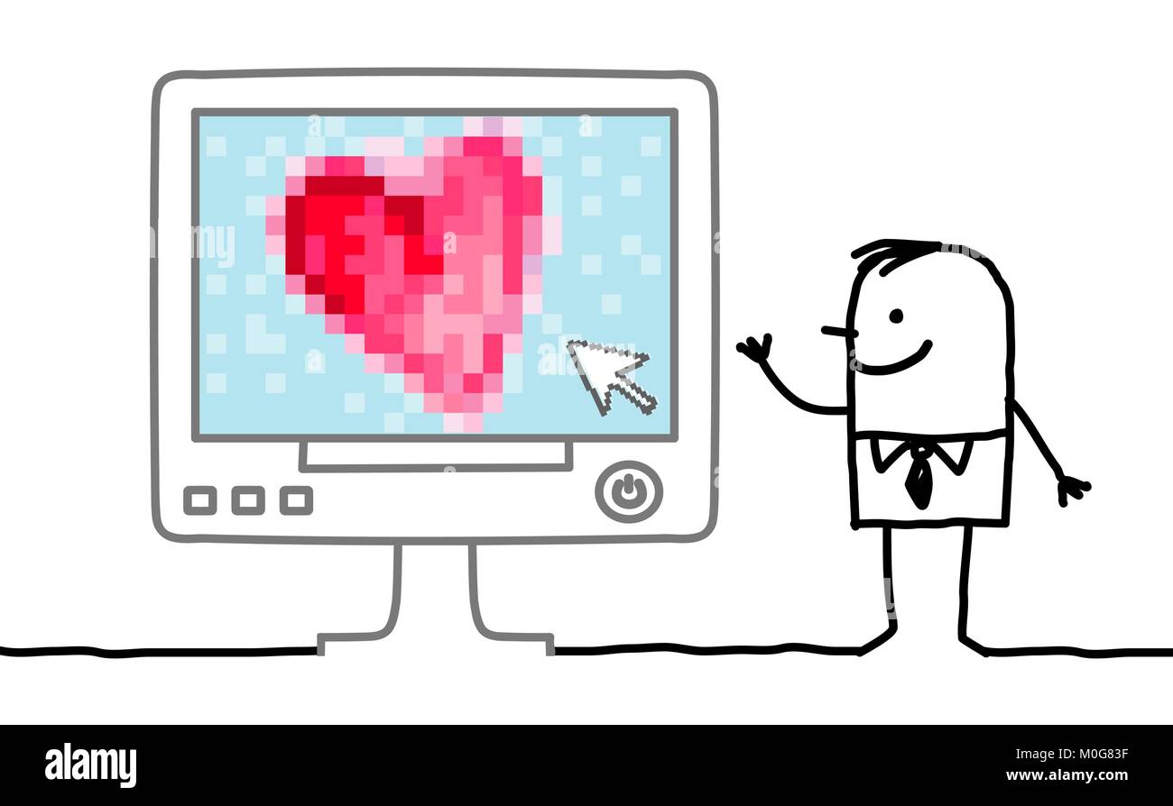 Heart arrow drawn on Stock Vector Images - Alamy