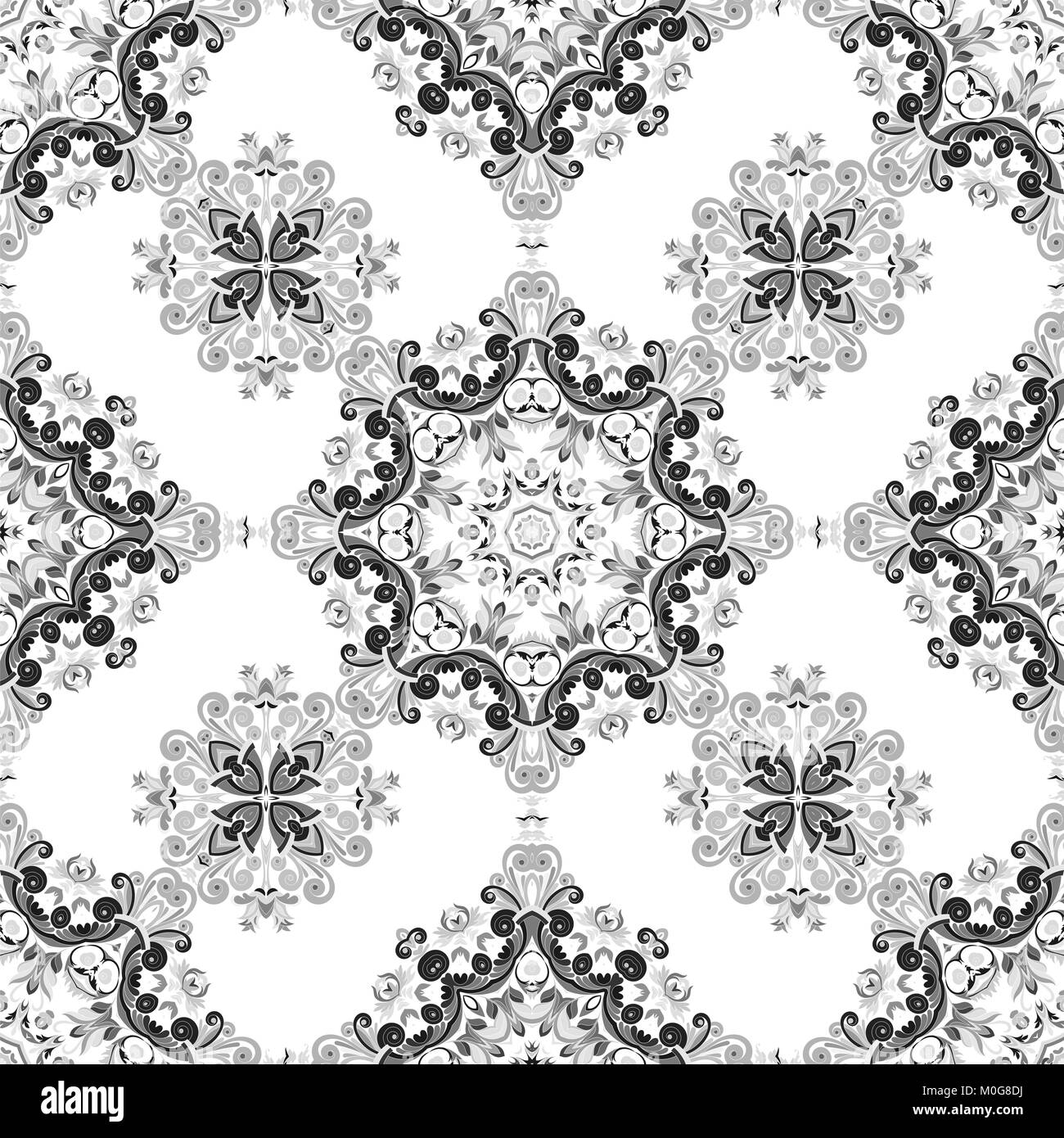 Indian fabric design Black and White Stock Photos & Images - Alamy