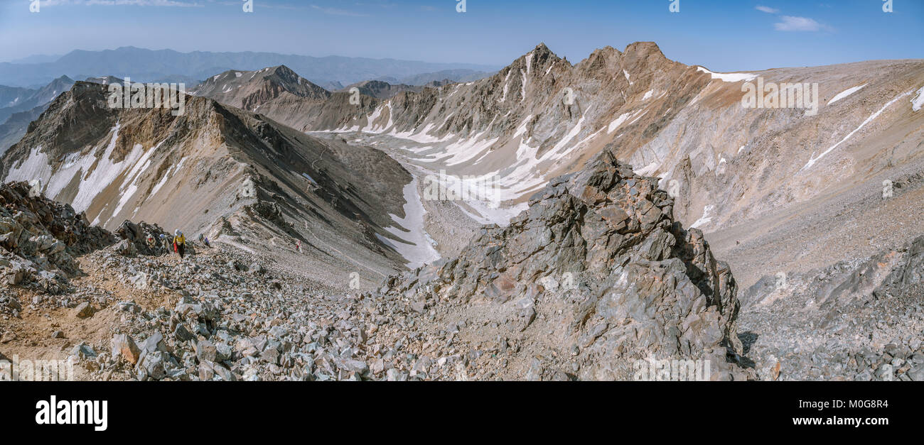 Alam Kuh mountain summit Panorama Stock Photo - Alamy