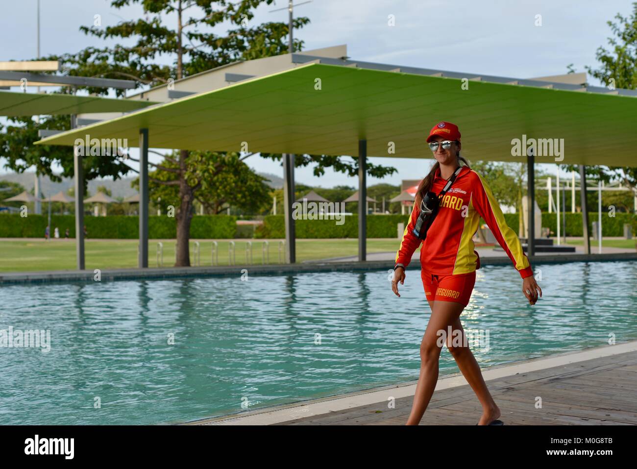 Female lifeguard pool hi-res stock photography and images - Alamy