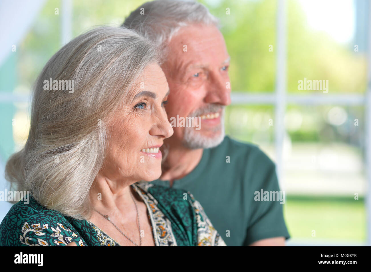 portrait of a happy senior Stock Photo - Alamy