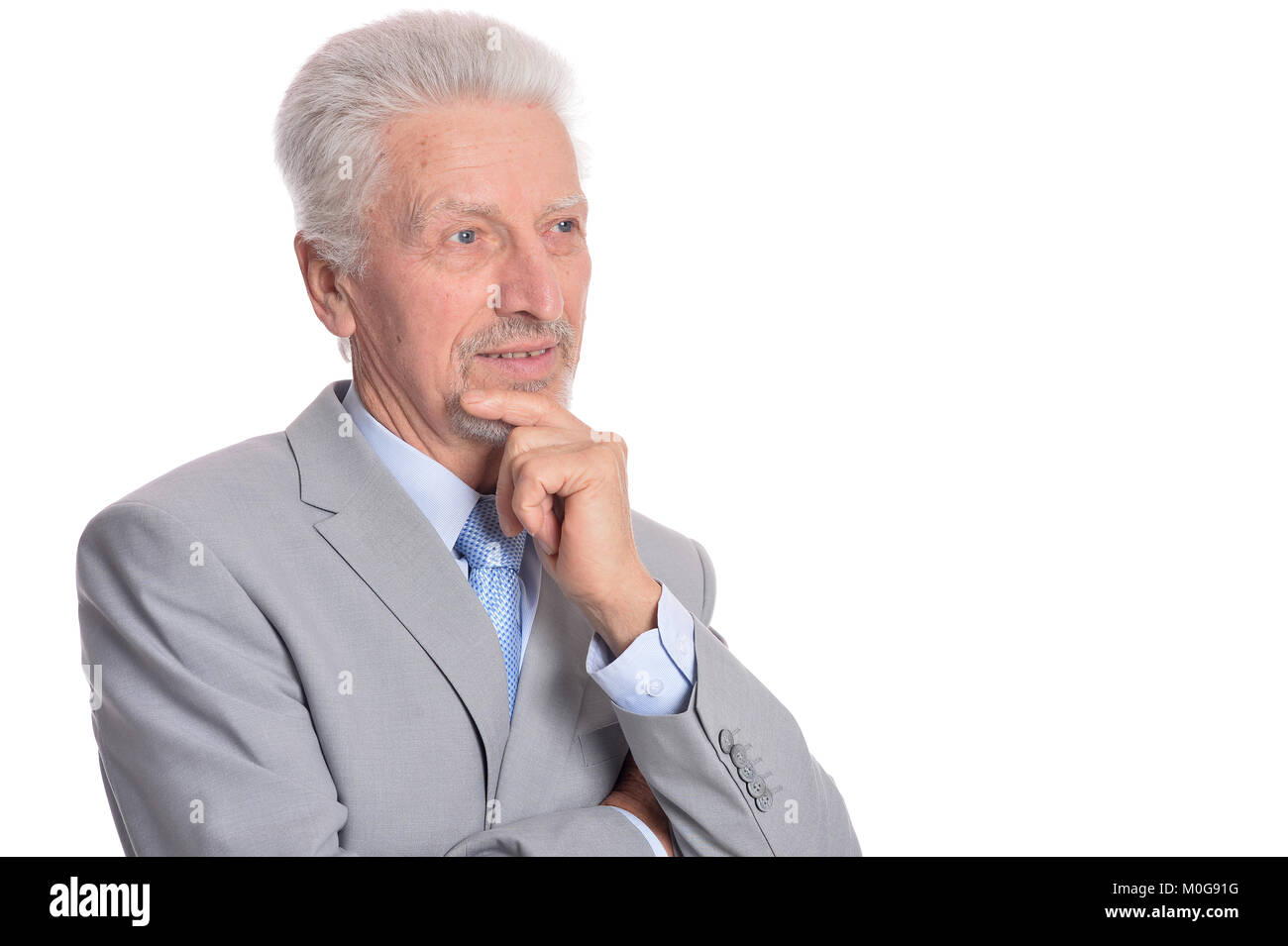 senior man thinking Stock Photo - Alamy
