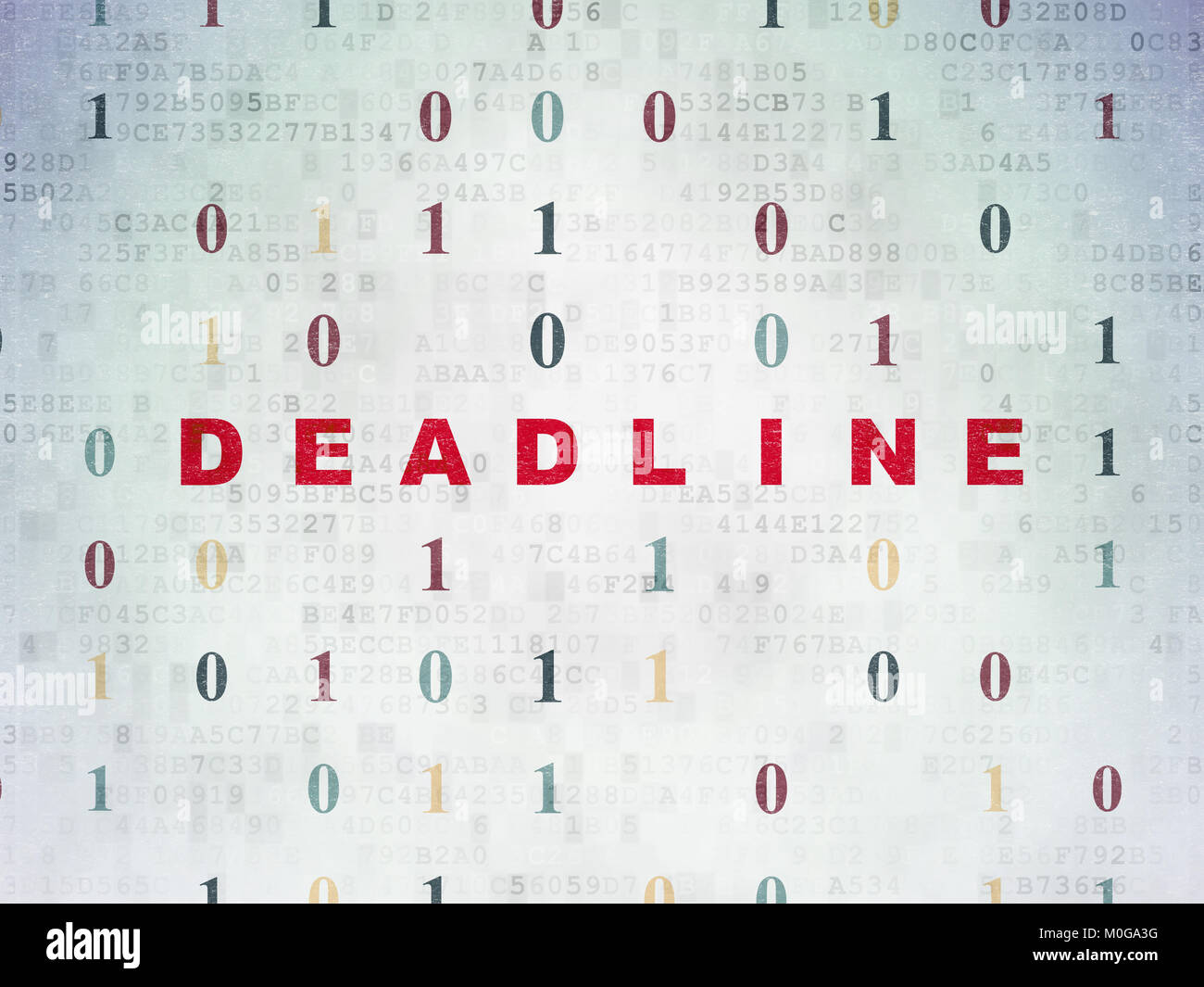 Finance concept: Deadline on Digital Data Paper background Stock Photo ...