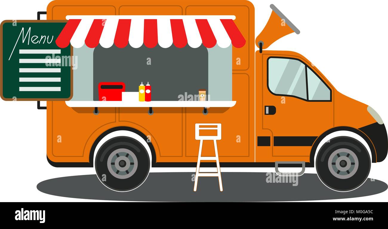 View street food restaurant Stock Vector Images - Alamy