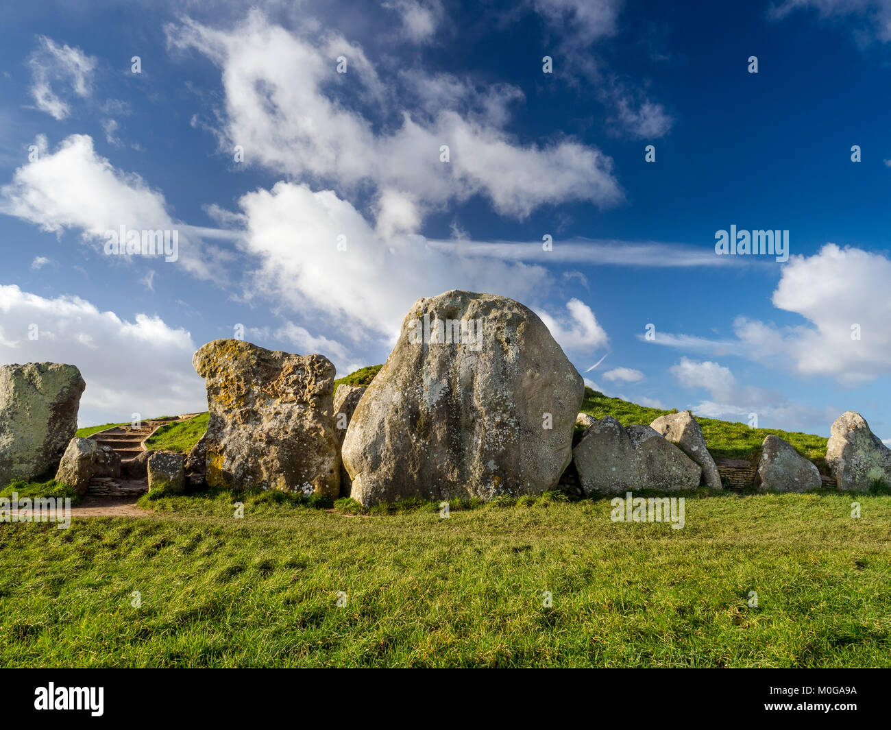 West Kennet Long Barrow is a Neolithic tomb or barrow, situated on a ...