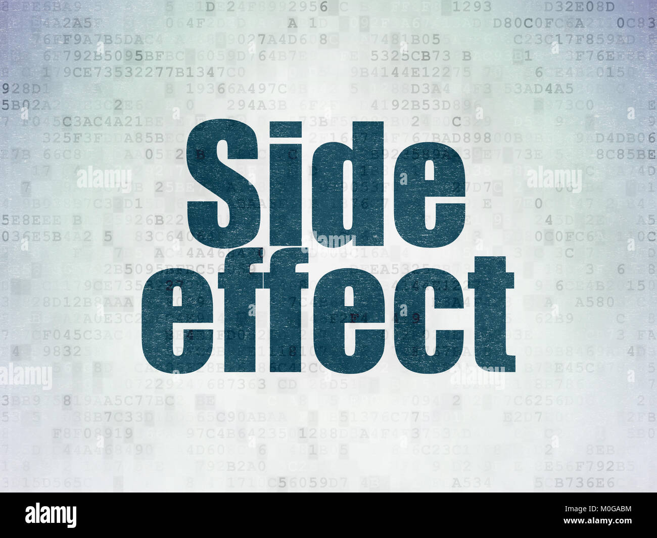 Medicine concept: Side Effect on Digital Data Paper background Stock ...