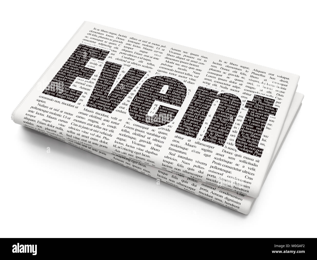 Entertainment, concept: Event on Newspaper background Stock Photo - Alamy