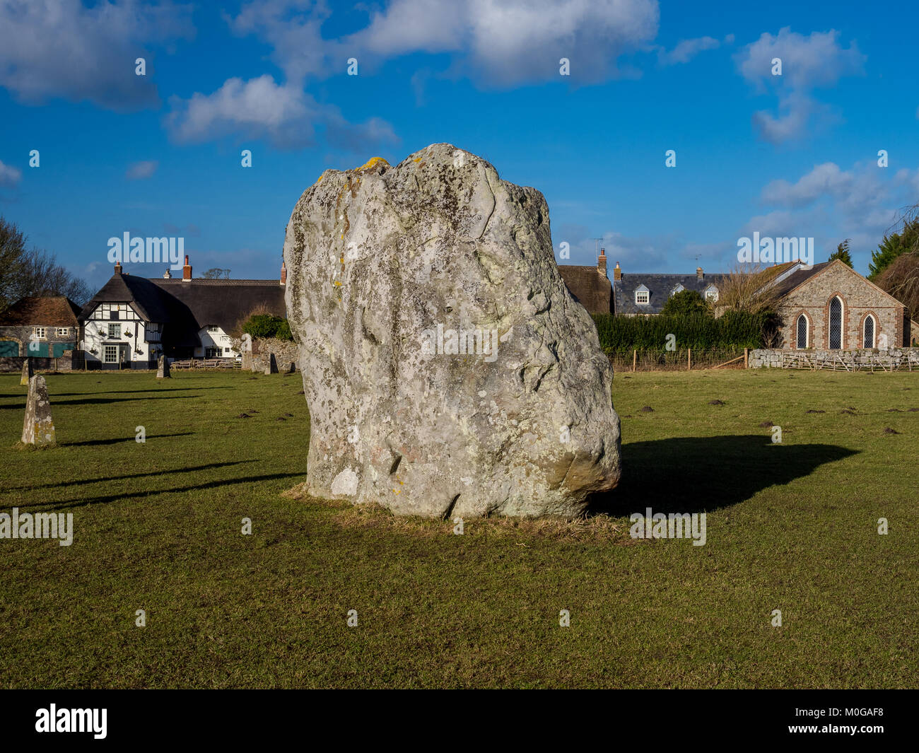Avebury is a Neolithic henge monument containing three stone circles ...