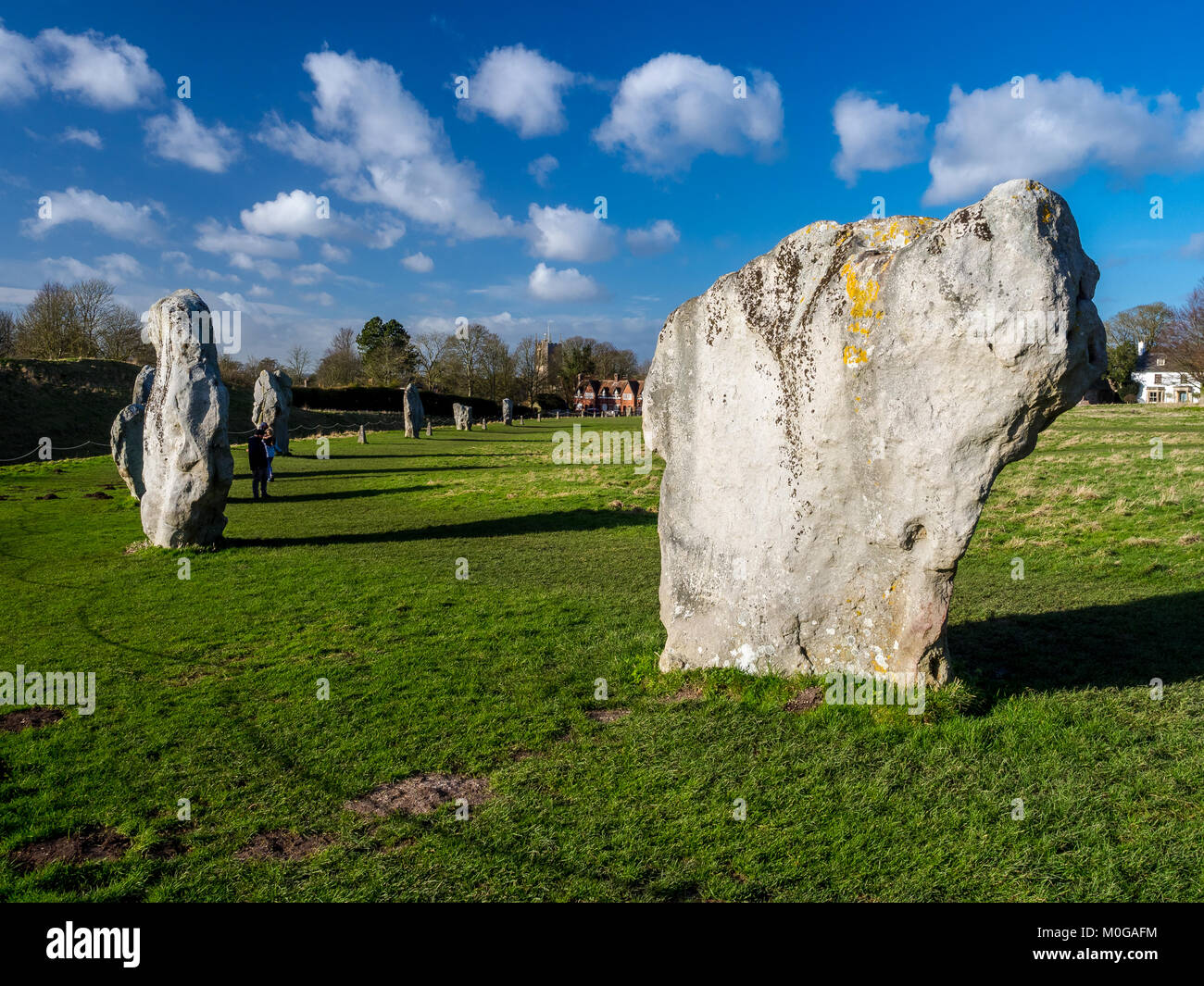 Avebury is a Neolithic henge monument containing three stone circles ...