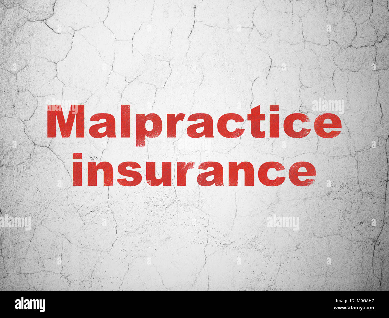 Insurance concept: Malpractice Insurance on wall background Stock Photo ...