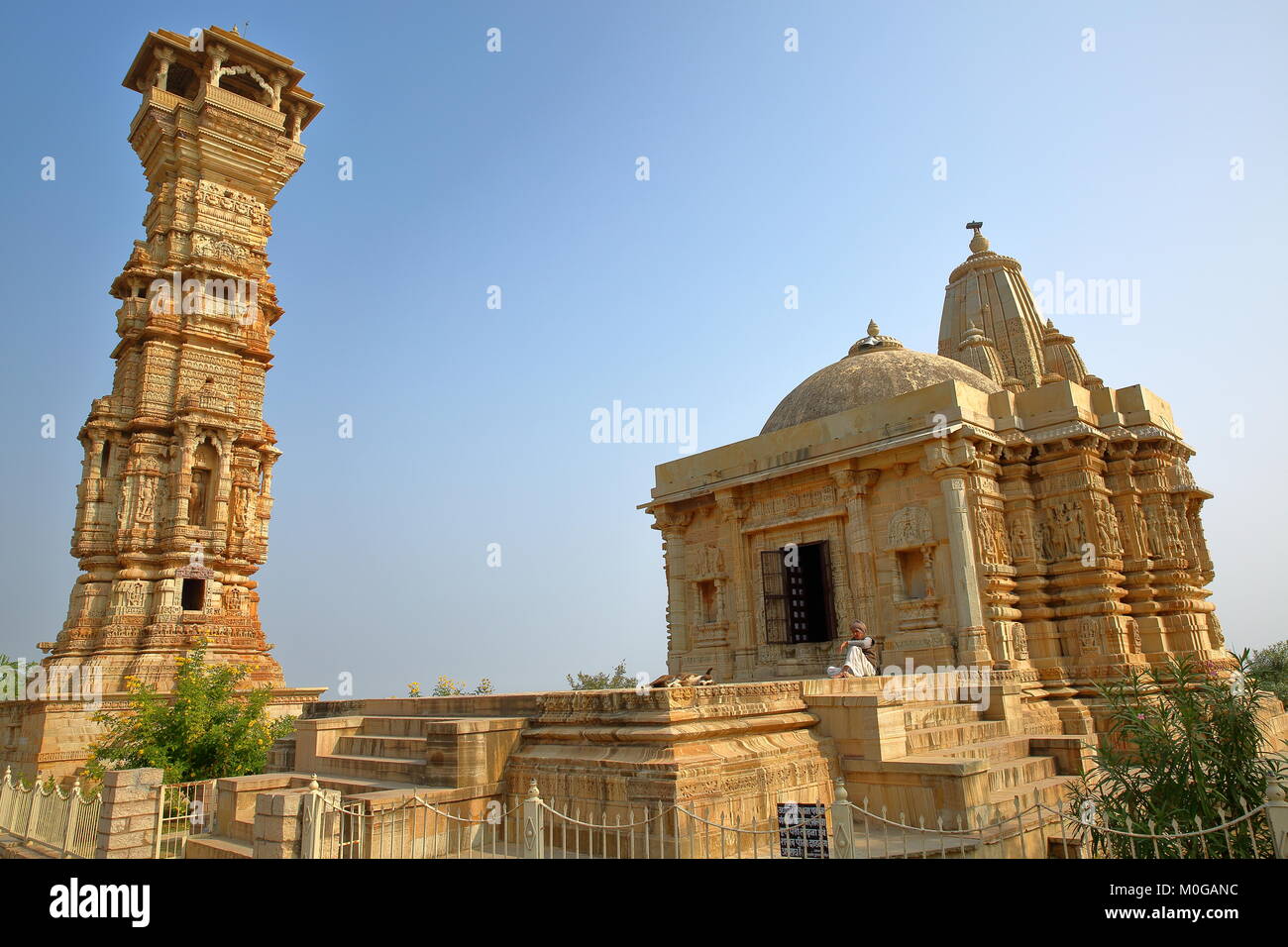 CHITTORGARH, RAJASTHAN, INDIA: Adhbudhnath Shiva Temple, located inside ...