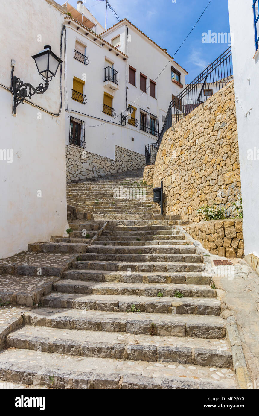 Spanish village steep steps hi-res stock photography and images - Alamy