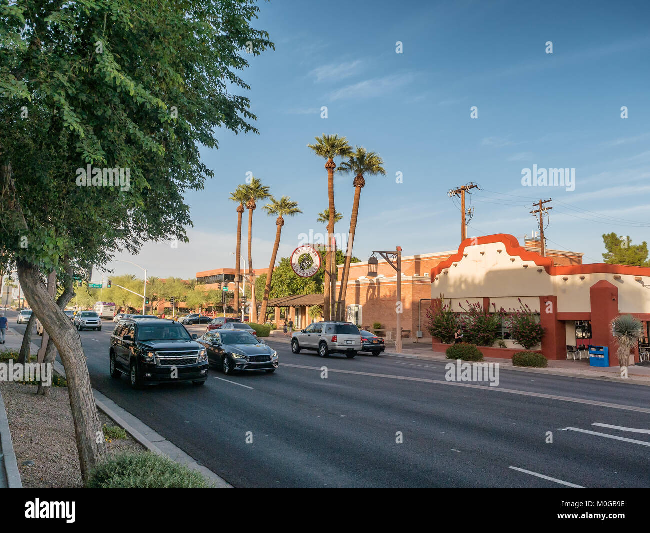 Scottsdale old town center, Phoenix, USA Stock Photo - Alamy