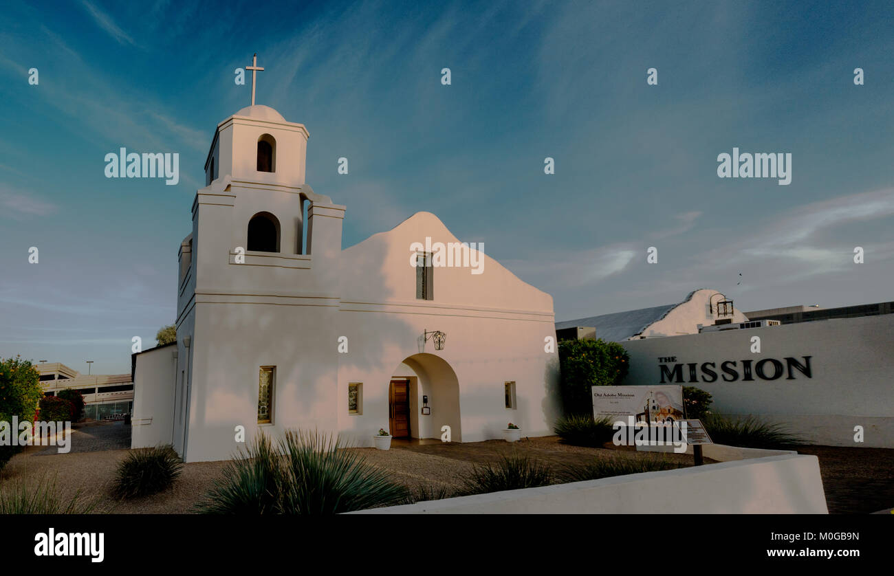 Old Mission in Scottsdale, Phoenix USA Stock Photo - Alamy