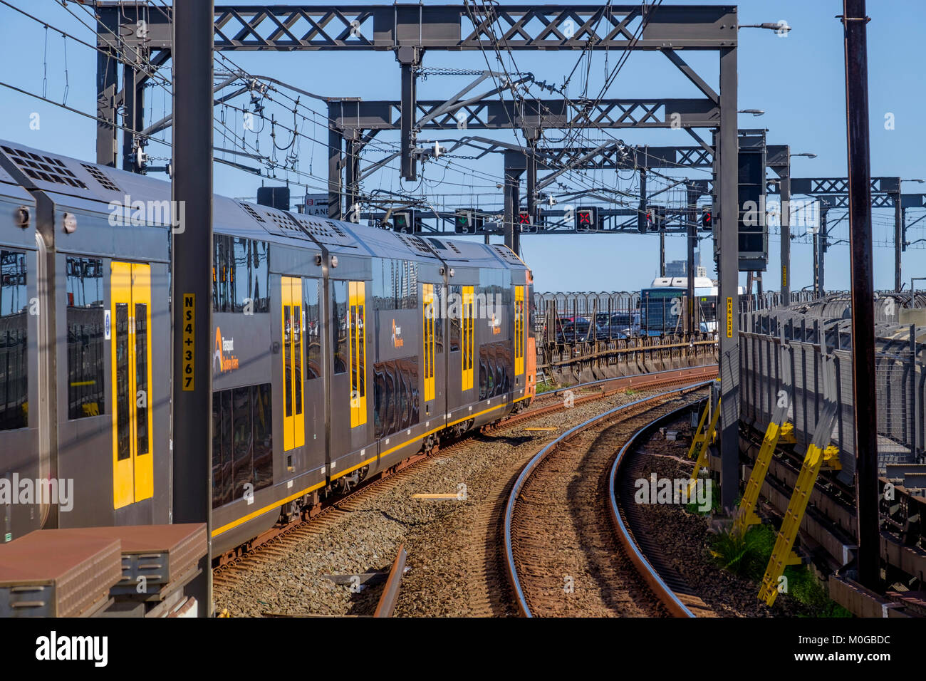 Warata Train Departs from the Milsons Point Station in Sydney, New ...