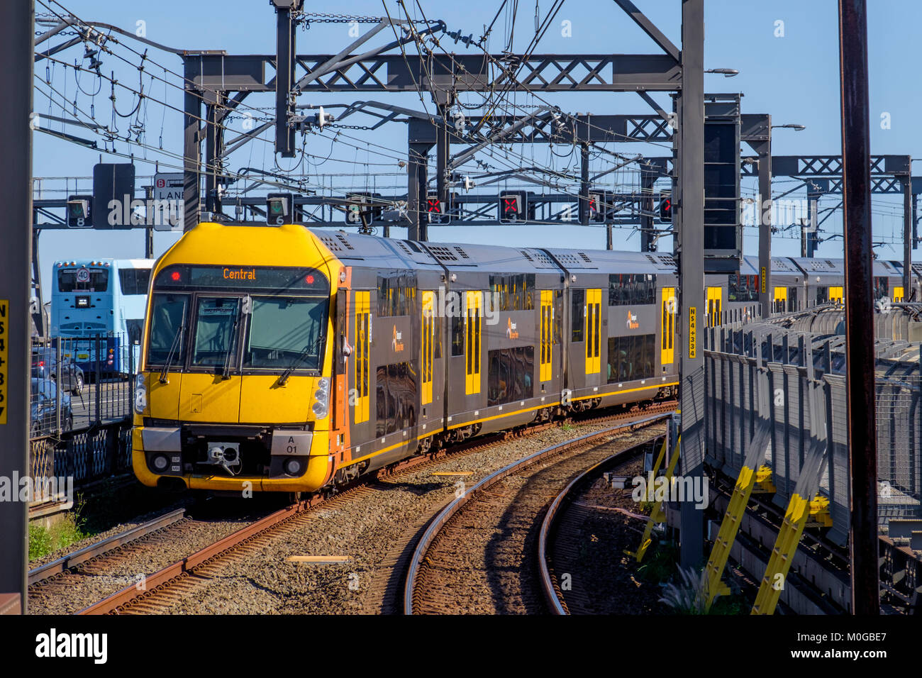 Warata Train Departs from the Milsons Point Station in Sydney, New ...
