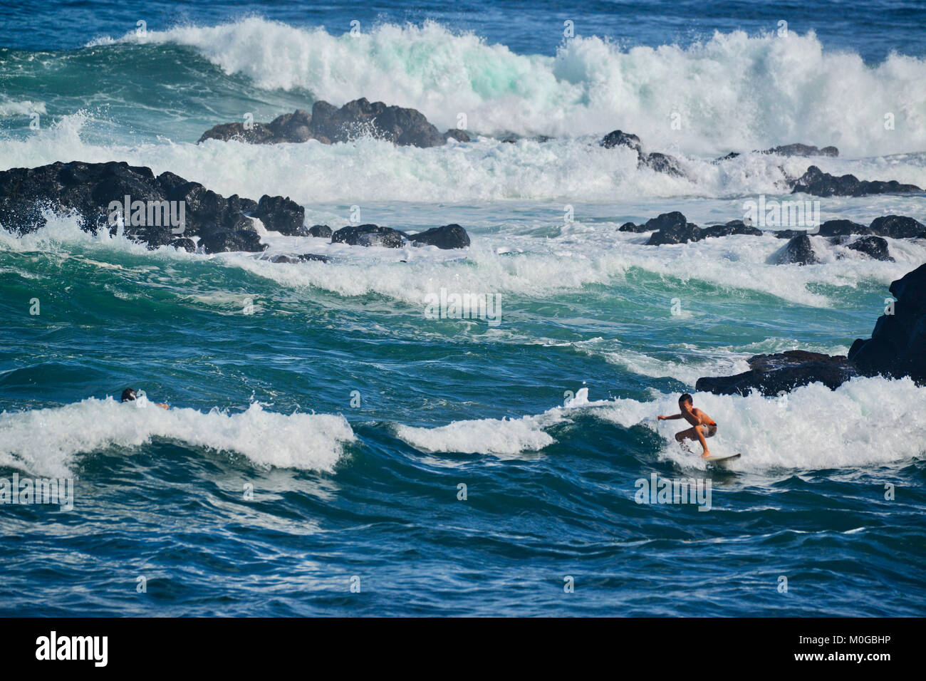Extreme Surf and Windsurf Action Stock Photo - Alamy