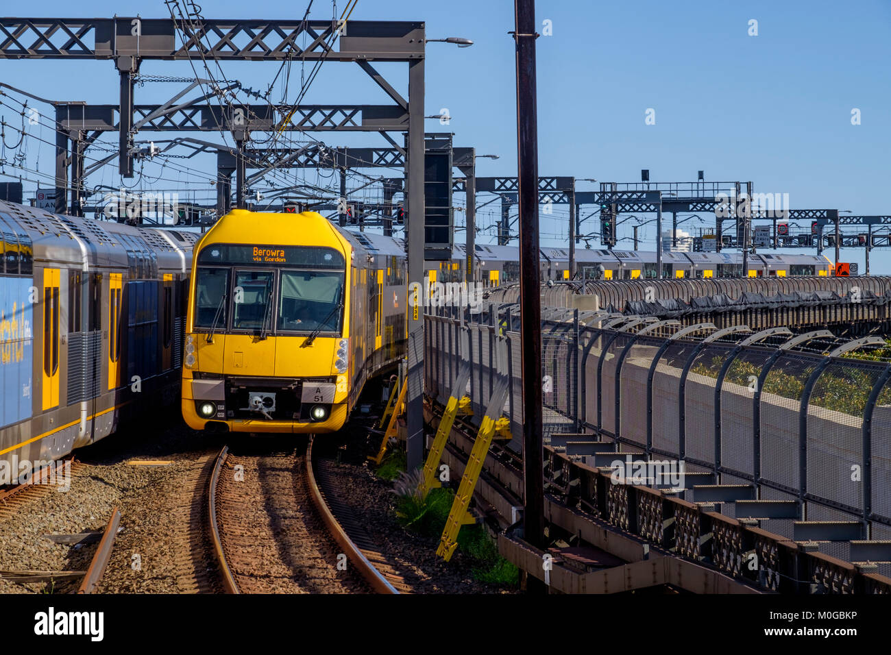 Warata Train Arrives at the Milsons Point Station in Sydney, New South ...
