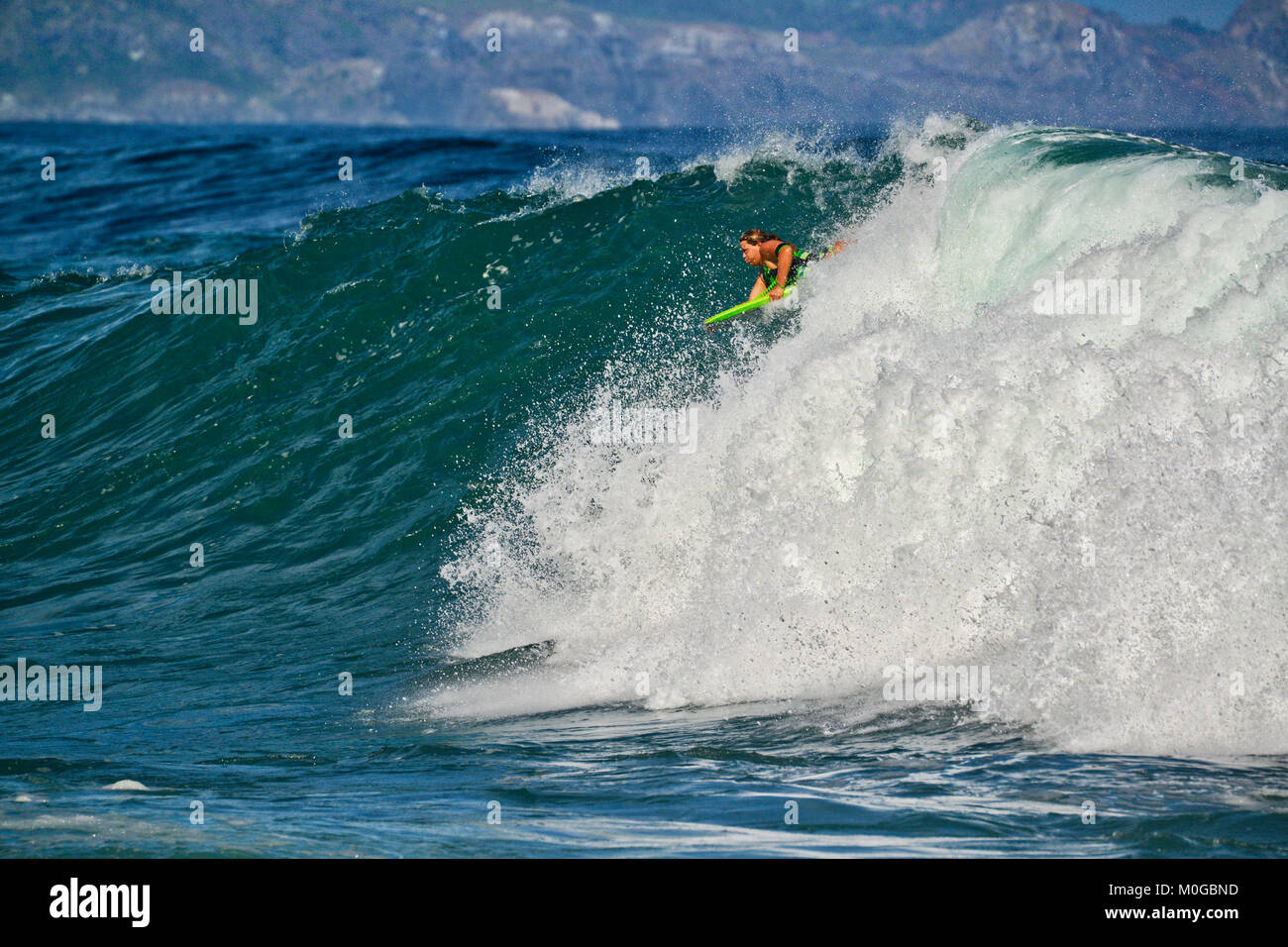 Extreme Surf and Windsurf Action Stock Photo - Alamy