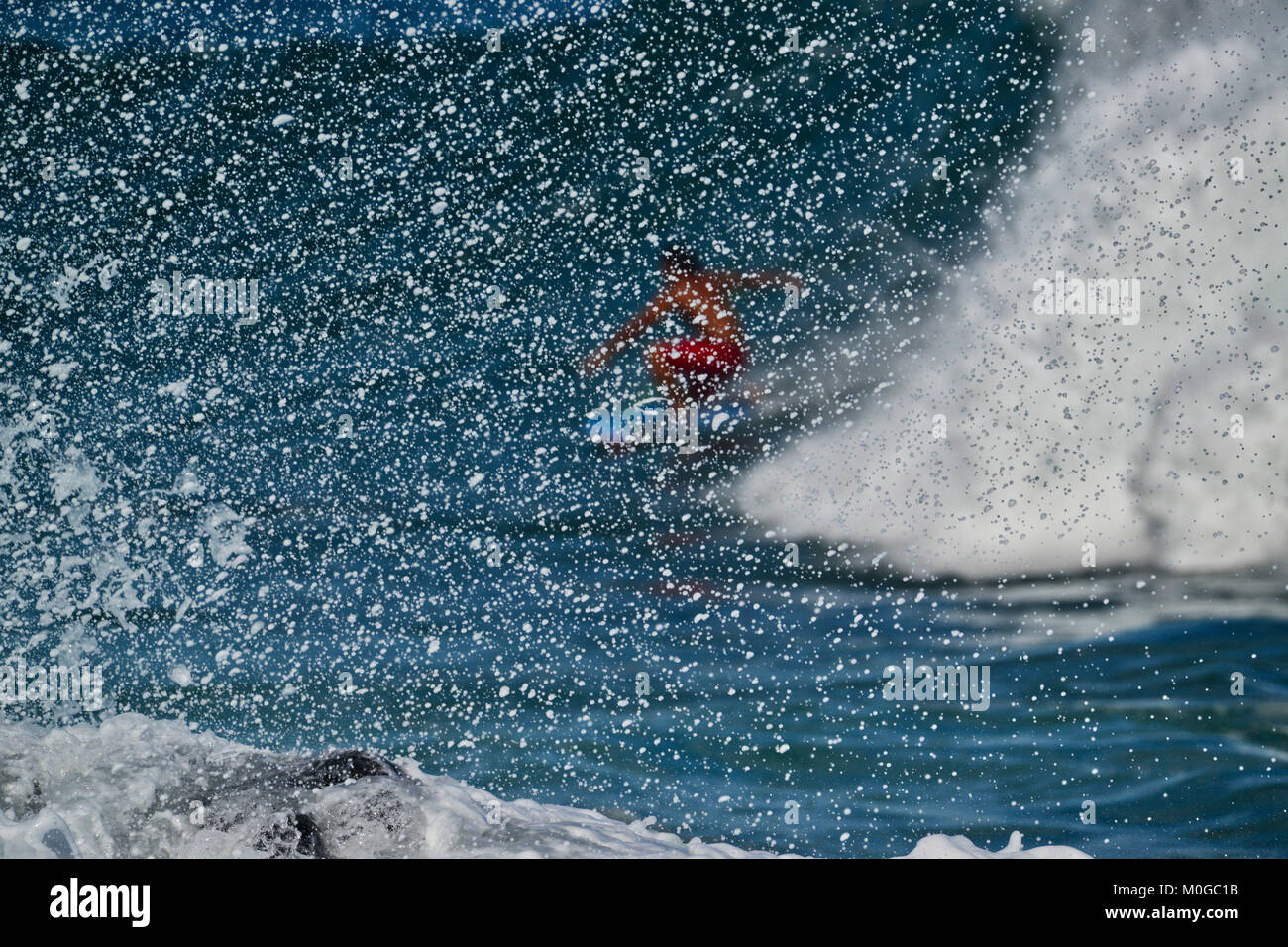 Extreme Surf and Windsurf Action Stock Photo - Alamy