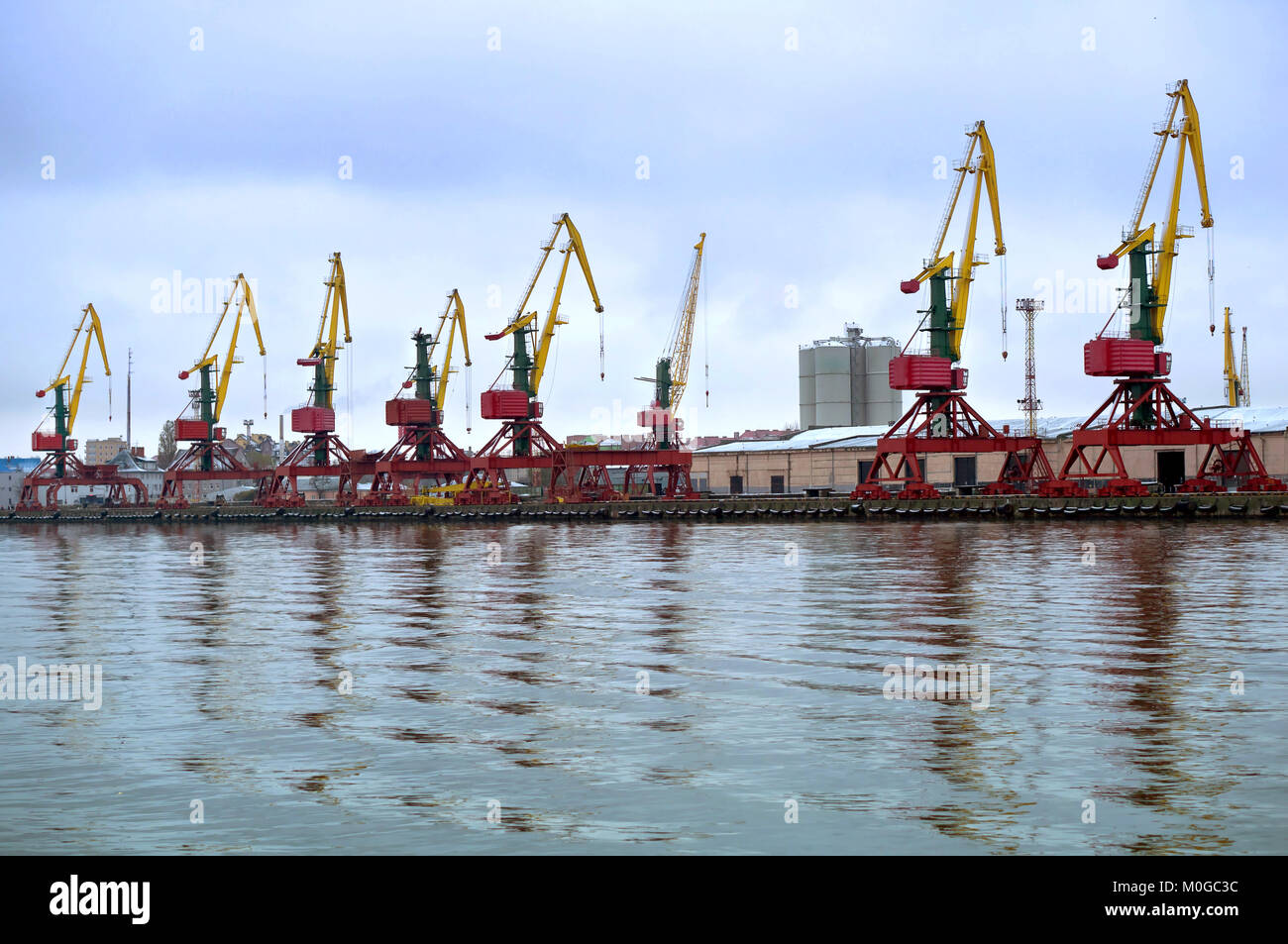 port cranes, sea port Kaliningrad, gantry crane, ice-free Russian port ...