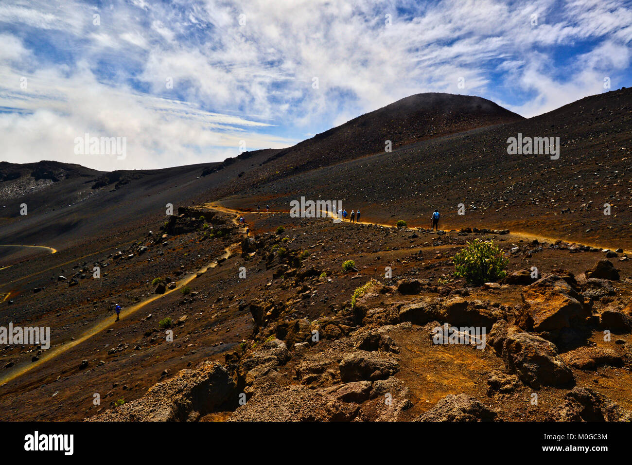 Volcano Lunar Landscape Stock Photo - Alamy