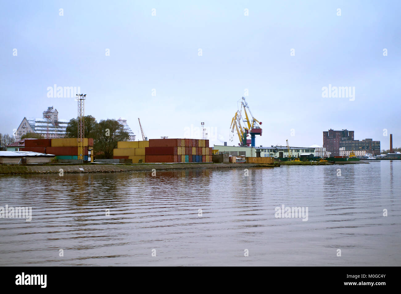 port cranes, sea port Kaliningrad, gantry crane, ice-free Russian port ...