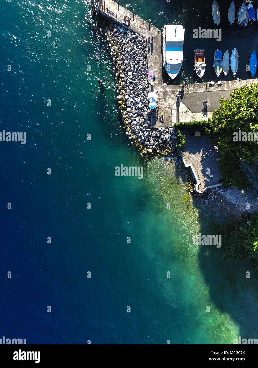 Harbours from the sky Stock Photo - Alamy