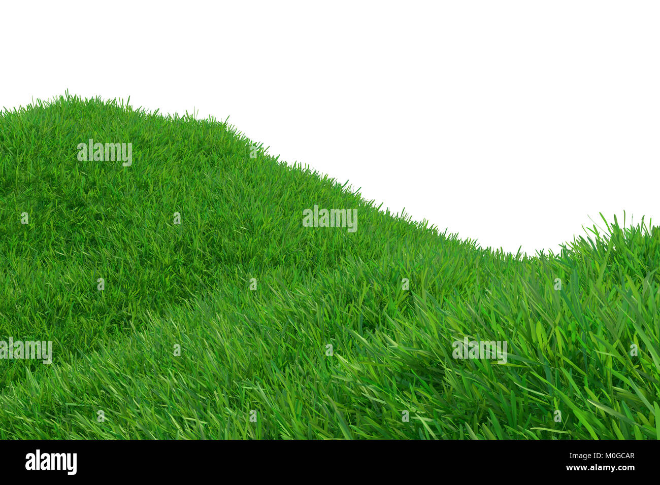 Green meadow in mountain. Composition of nature. 3d rendering Stock ...
