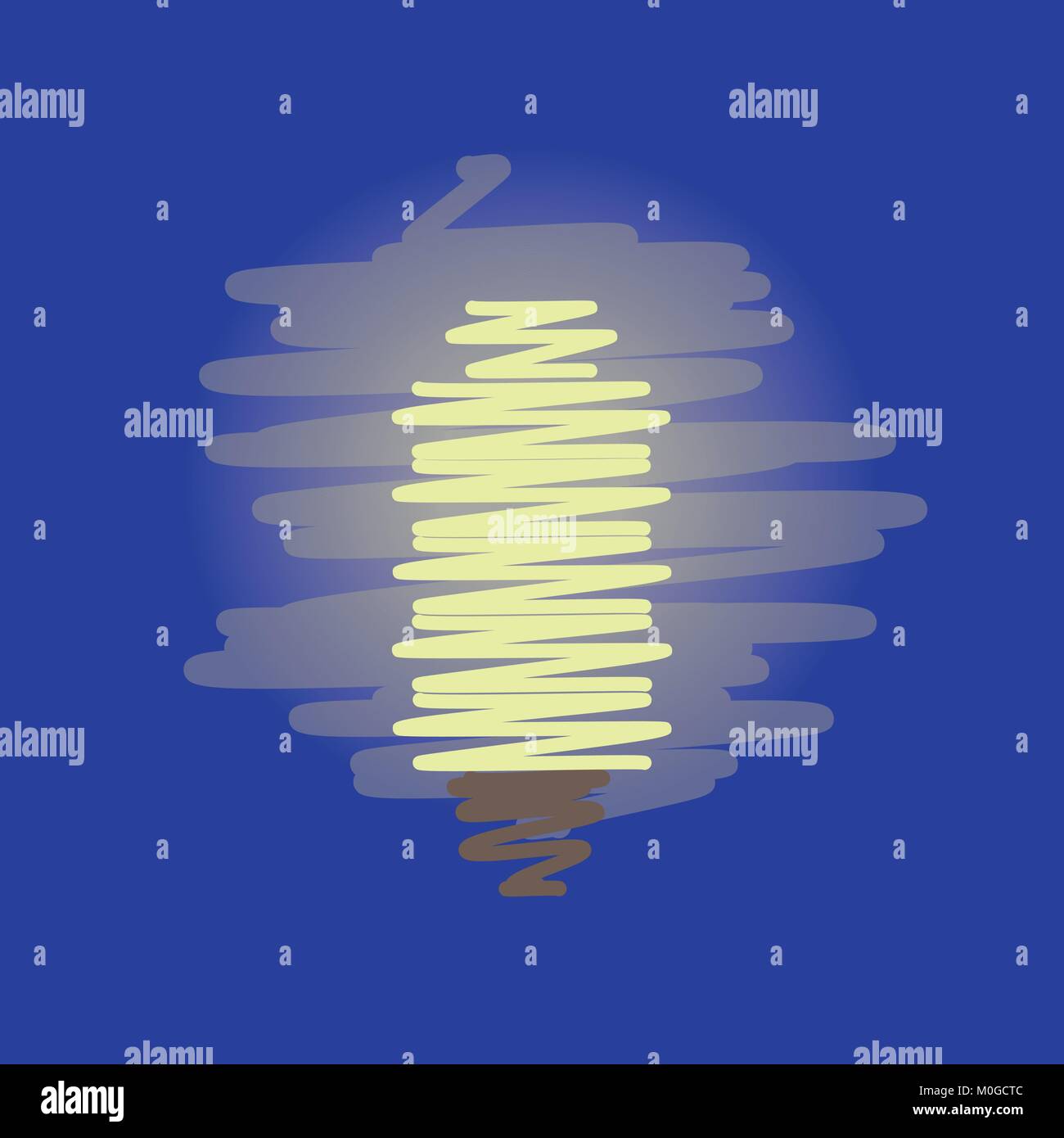 Energy saving light bulb. Flat design Stock Vector Image & Art - Alamy